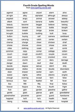 Free Spelling Worksheets For 4th Grade Grade 1 Spelling Worksheets