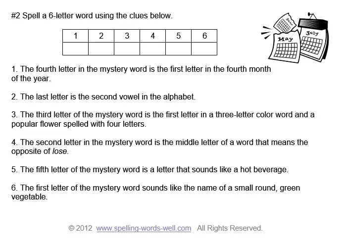 Spelling Brain Teasers for Kids